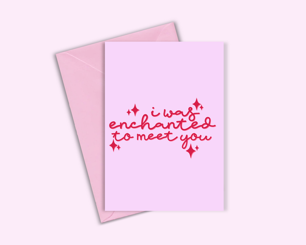 I Was Enchanted To Meet You - Taylor Swift - Greeting Card – Danni ...